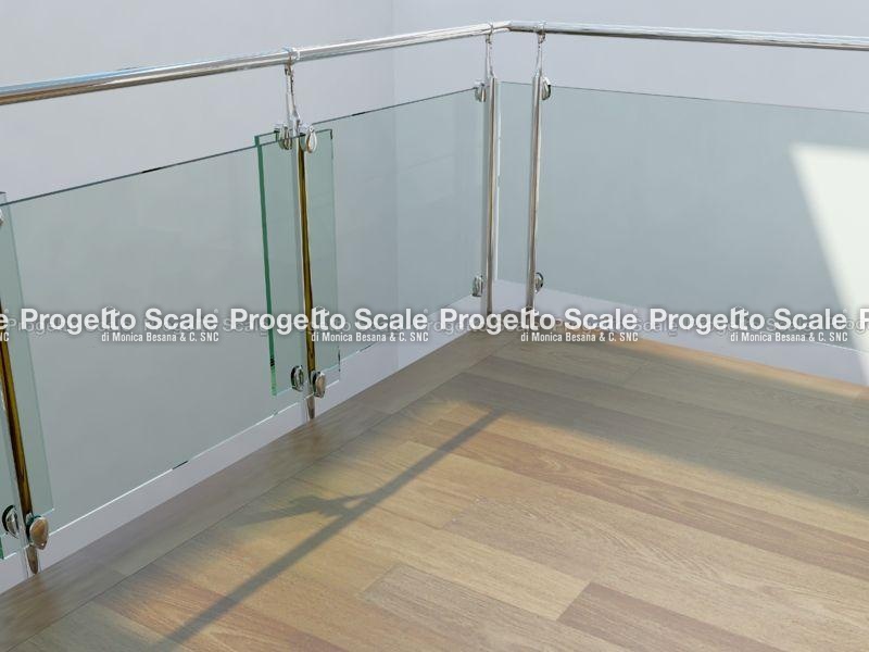 Ringhiere in acciaio e vetro: Ringhiera Gelosia